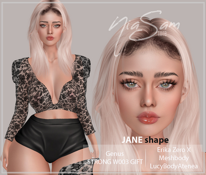 Second Life Marketplace - NIASAM'Store - Genus Strong W003 Gift - Jane Shape